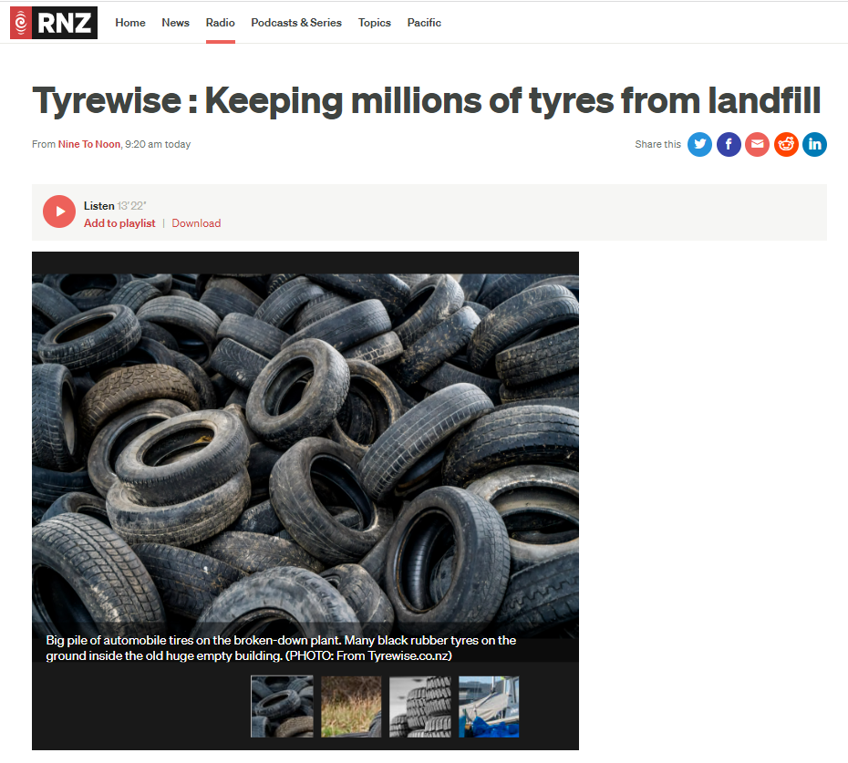 Tyrewise on RNZ Nine to Noon - Tyrewise